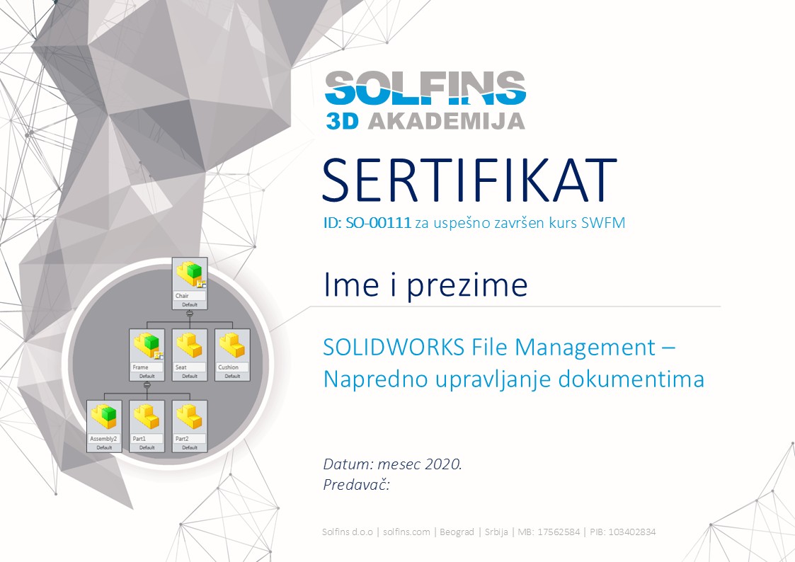 Obuka za SolidWorks File Management - Napredno upravljanje dokumentima ...