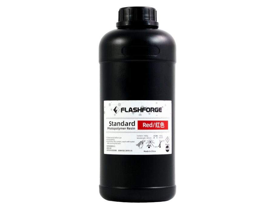 FlashForge Standard Photopolymer Resin Red 1KG | SOLFINS