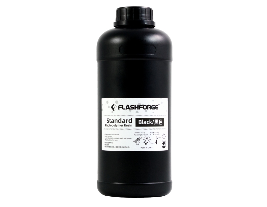 FlashForge Standard Photopolymer Resin Black 1KG | Solfins 3D kompanija