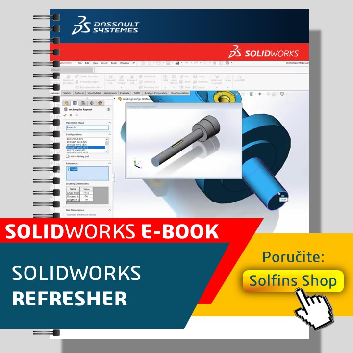 E-Knjiga - SolidWorks Refresher | Solfins 3D kompanija